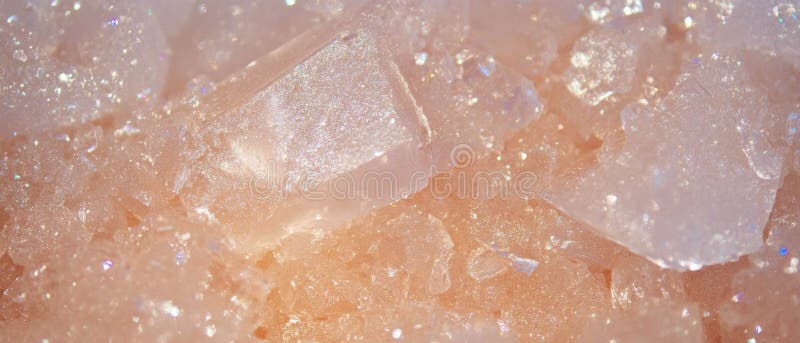 Granular Texture of Crystallized Sugar with Sparkling Reflections and ...