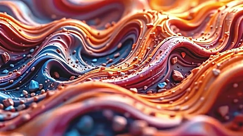 Granular Textures Forming Dynamic Flows Generative AI Stock Footage ...