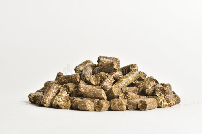 Granulated Animal Feed from the Farm Stock Image - Image of animal ...