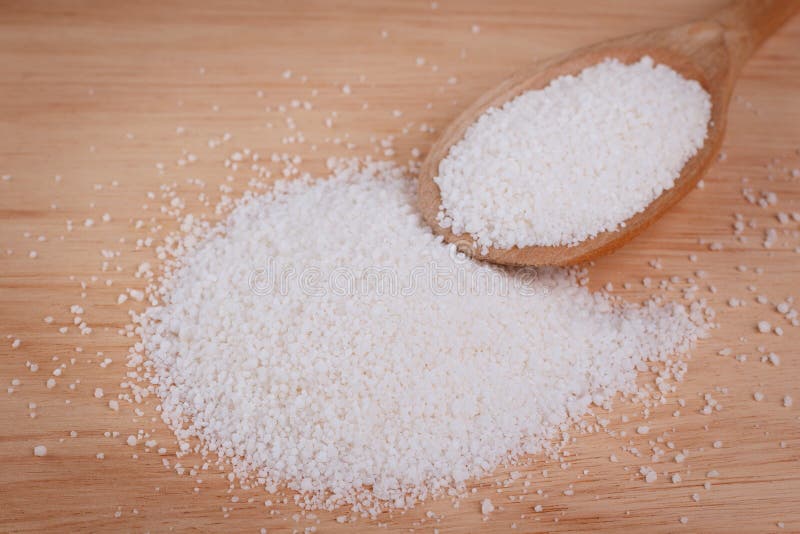Granulated Cassava Tapioca on Wooden Background Stock Photo - Image of ...