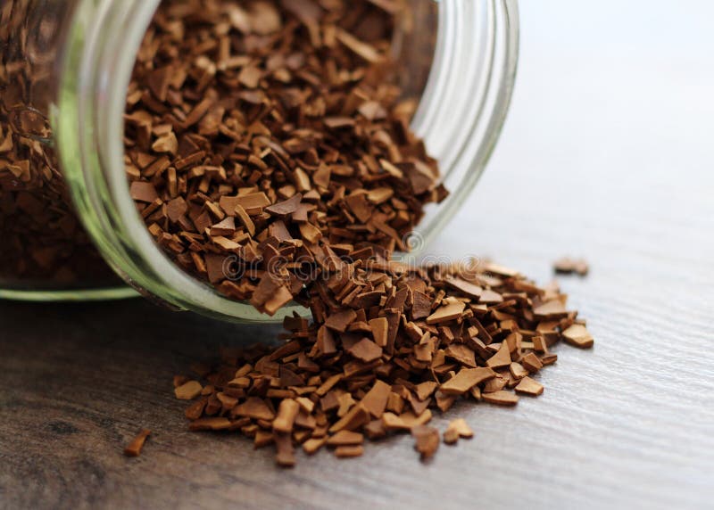 Granulated Instant Coffee in a Bottle, Macro Stock Image - Image of ...