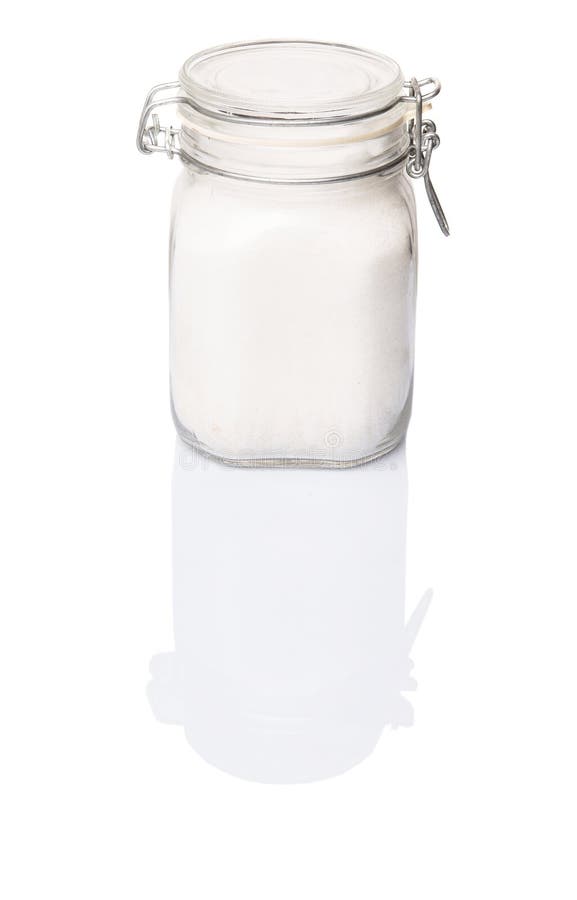 Granulated Sugar in Glass Jar IV Stock Image - Image of granulated ...