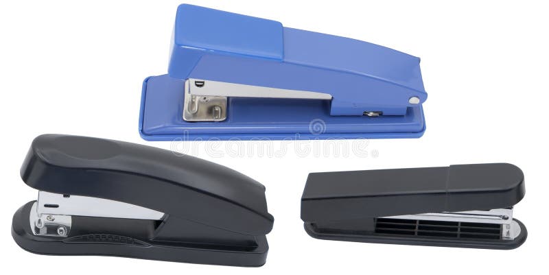 Grapadoras Aisladas En Un Blanco Foto de archivo - Imagen de blanco, equipo: 155553030
