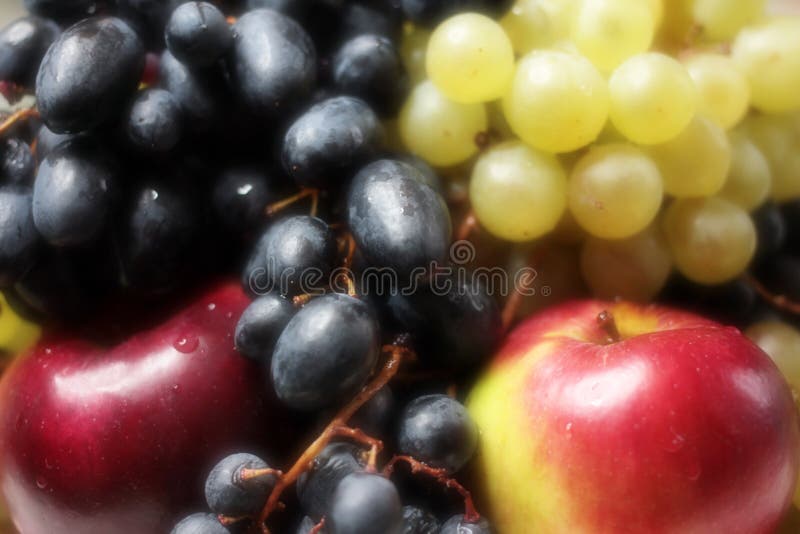 Grape and apple stock image. Image of backgrounds, collection - 36454567