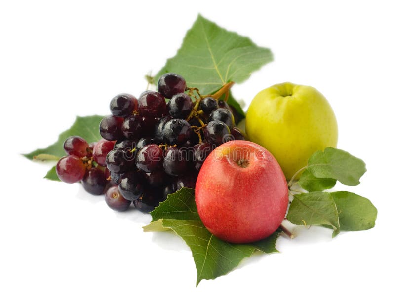 Grape and apples stock photo. Image of white, vitamin - 17518050
