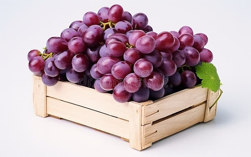 Grape Box with Clear Background -Generative Ai Stock Illustration ...