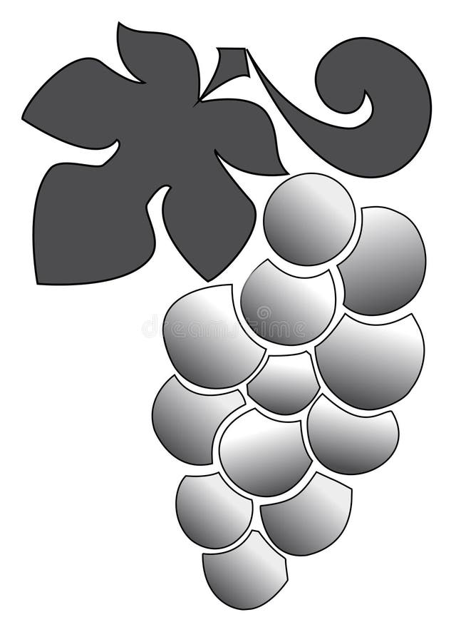 Grape Branch. Grape Icon. Vector Illustration. Stock Vector ...