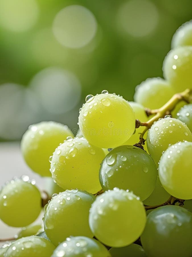 Grape Bunch in the Vineyard Stock Illustration - Illustration of garden ...