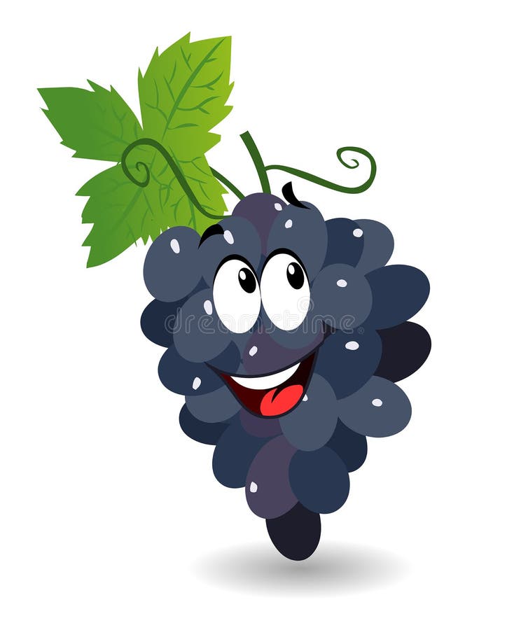 Grape Cartoon Vector Isolated Stock Vector - Illustration of graphic ...