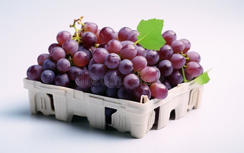 Grape Cluster in See-through Box -Generative Ai Stock Illustration ...
