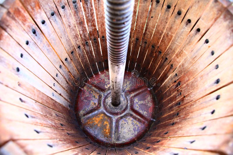 Grape crushing machine stock image. Image of fruit, press - 26900159