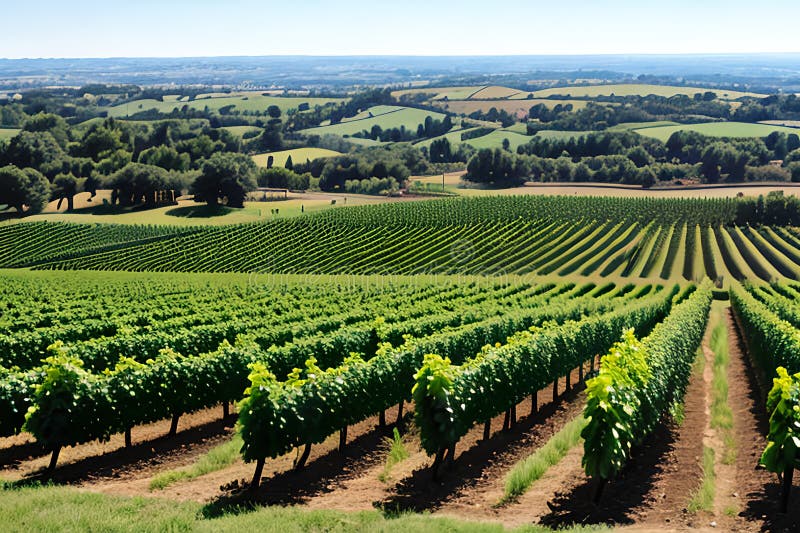 Grape Fields stock illustration. Illustration of cuneo - 291300543