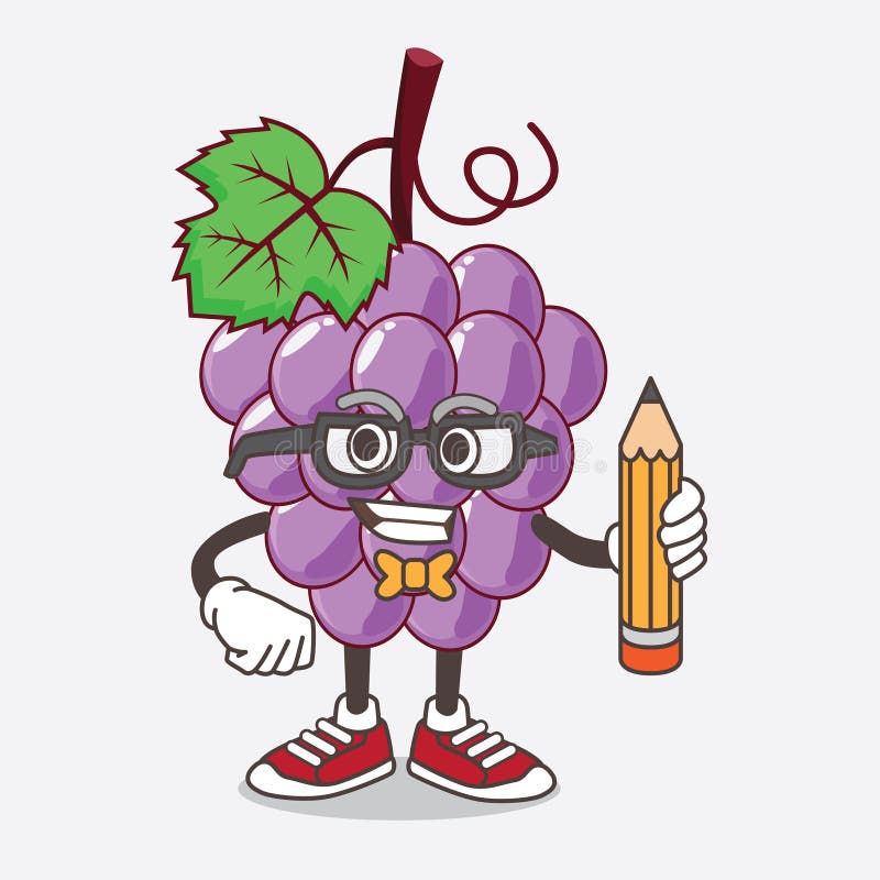 Cartoon Purple Grape Fruit Character Stock Illustrations – 1,083 ...