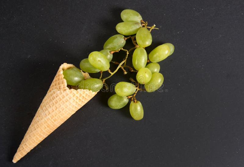 Grape ice cream stock image. Image of wafer, dessert - 103847357
