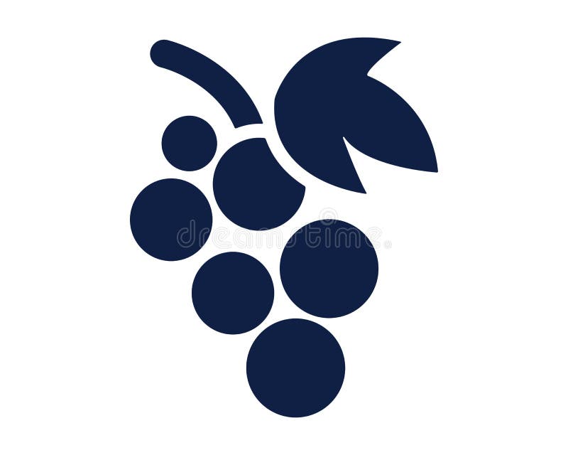 Grape Icon Glyph Cool Cute Icon Pack Stock Vector - Illustration of ...