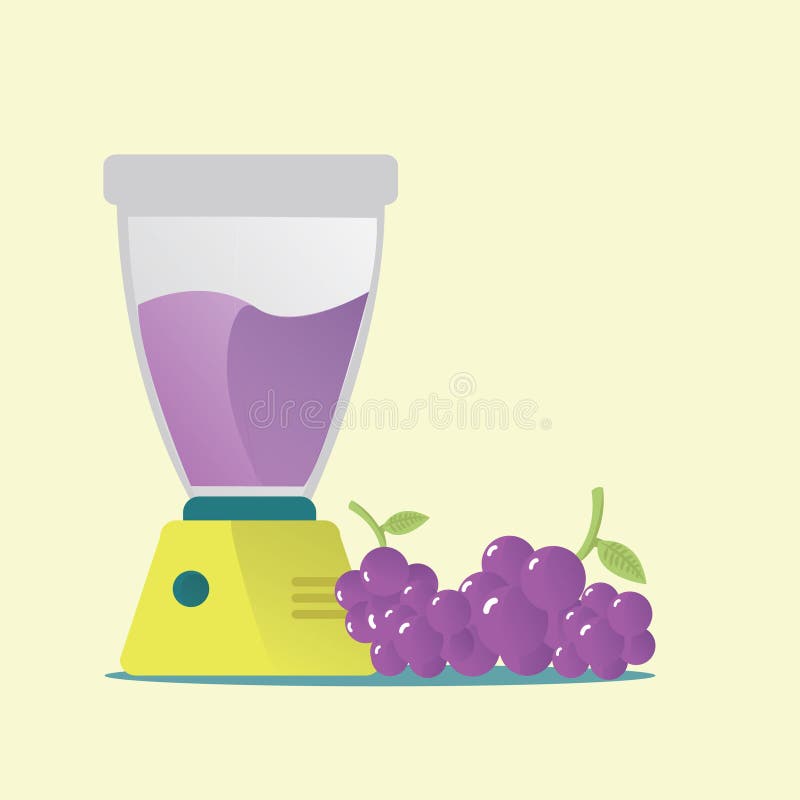 Grape Juice. Vector Illustration Decorative Design Stock Vector ...