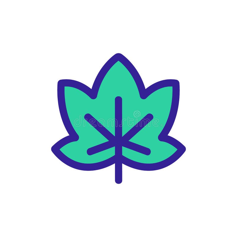 Grape Leaf Icon Vector. Isolated Contour Symbol Illustration Stock ...