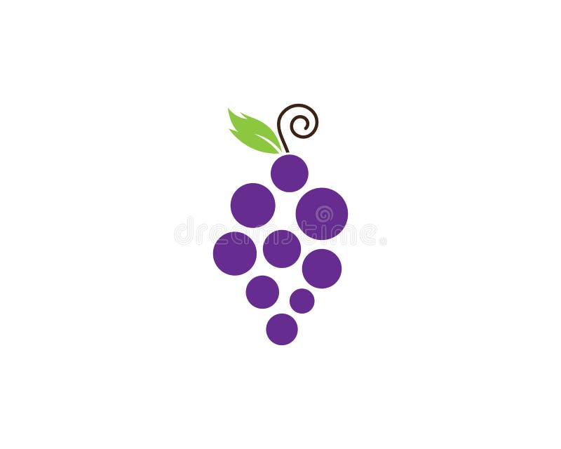 Simple Grape Bunch Icon Stock Illustrations – 1,529 Simple Grape Bunch ...