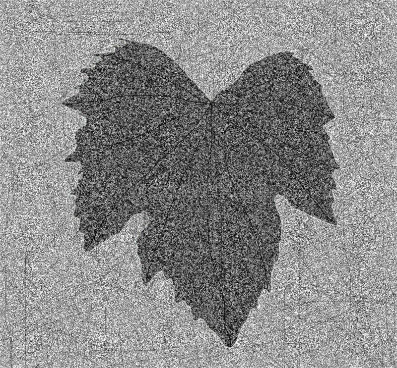 Grape leaf illustration stock illustration. Illustration of texture ...