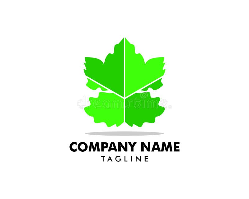A Grape Leaf is a Logo Design Element Stock Vector - Illustration of ...