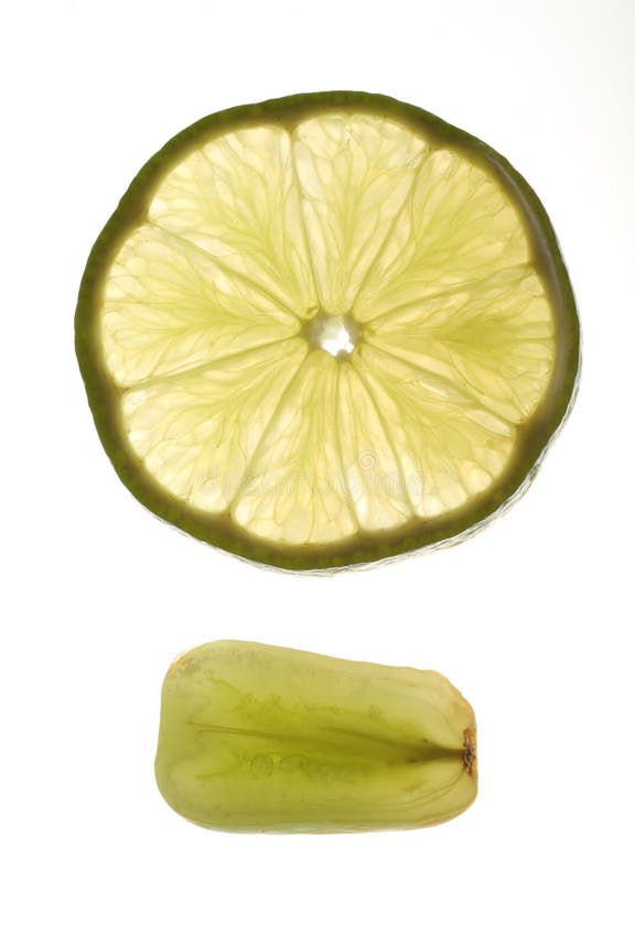 Grape and lemon slice stock photo. Image of round, lemon - 27003704