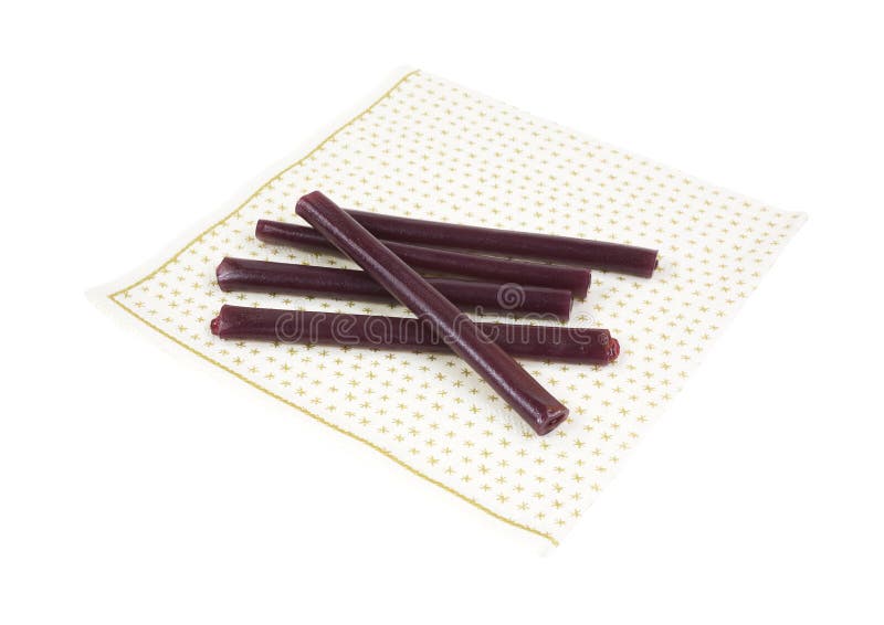 Grape Licorice on Napkin stock photo. Image of filling - 27675094