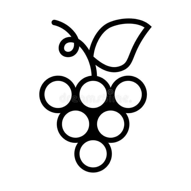 Single Line Drawing Grapes Stock Illustrations – 42 Single Line Drawing ...