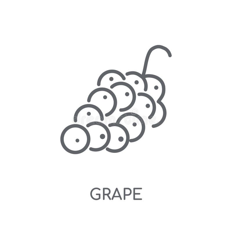Grape Icon. Trendy Grape Logo Concept on White Background from F Stock ...