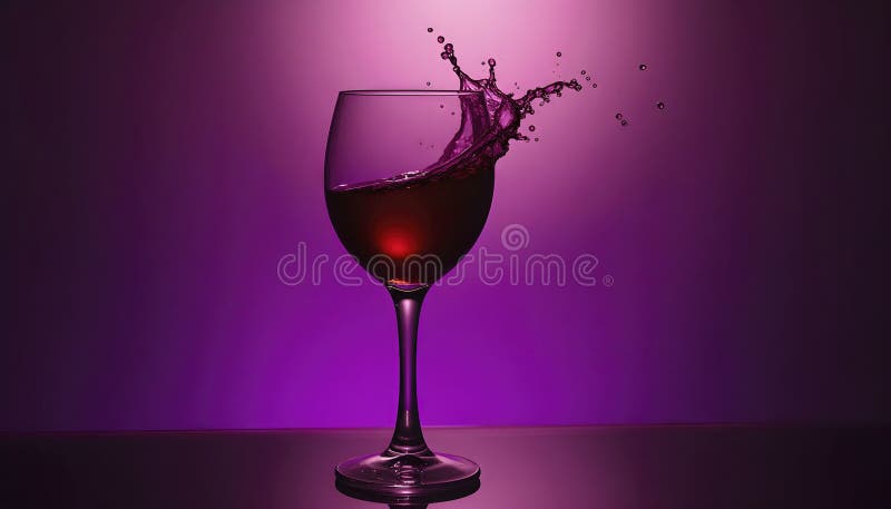 Grape Liquid Freeze Frame Captured in Motion Stock Illustration ...