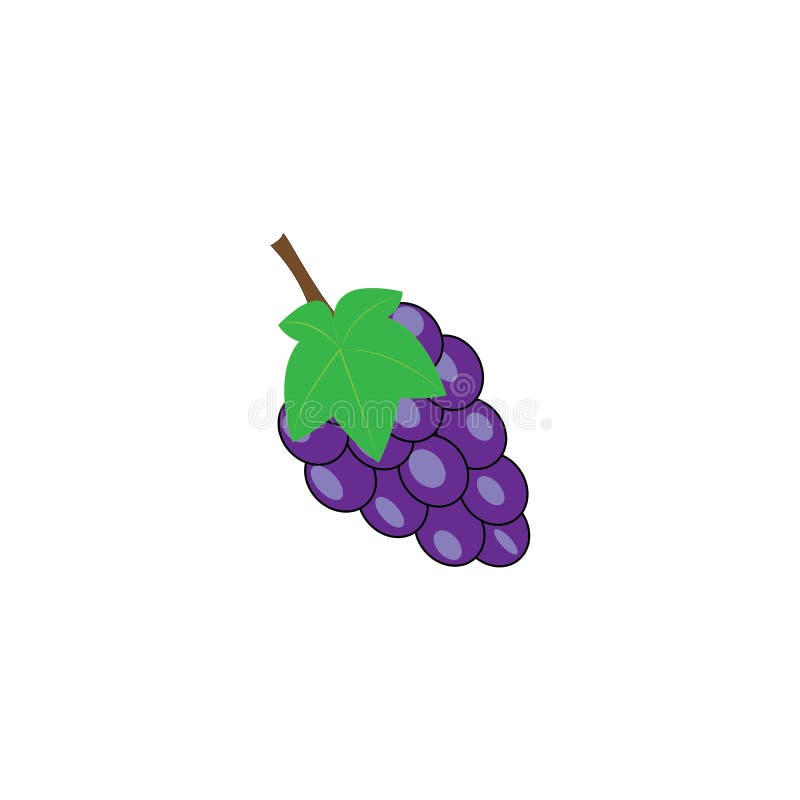 Grape logo design template stock illustration. Illustration of grape ...