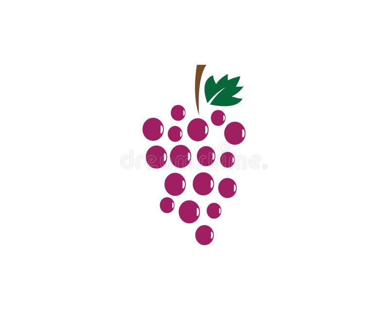 Grape logo template stock vector. Illustration of farm - 150616349