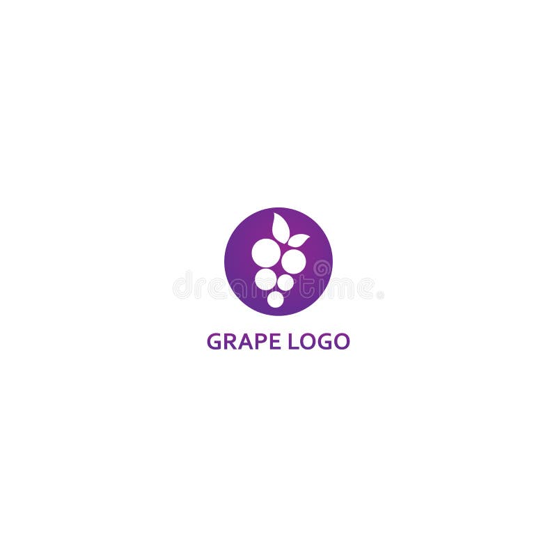 Grape Logo Template - Vector Stock Vector - Illustration of graphic ...