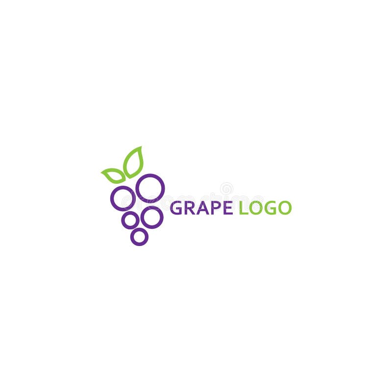 Grape Logo Template - Vector Stock Vector - Illustration of alcohol ...