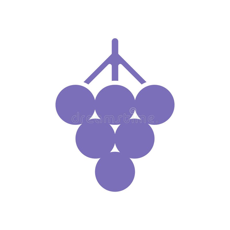 Grape Logo Template Icon stock vector. Illustration of logo - 346558376