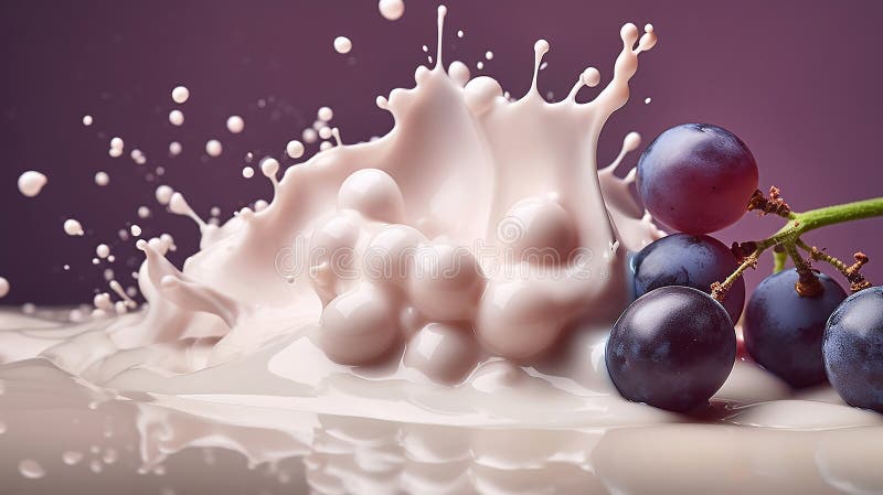 Grape Milkshake Splash Stock Illustrations – 21 Grape Milkshake Splash ...