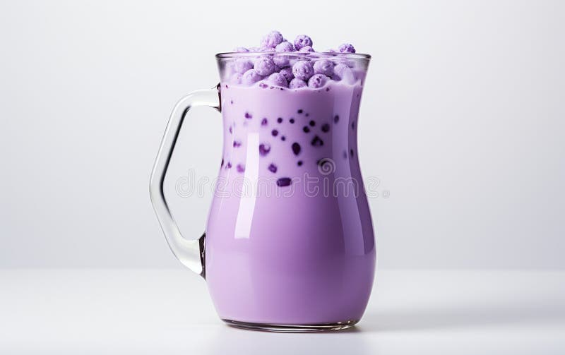 Grape Milkshake Clear Background Stock Illustration - Illustration of ...