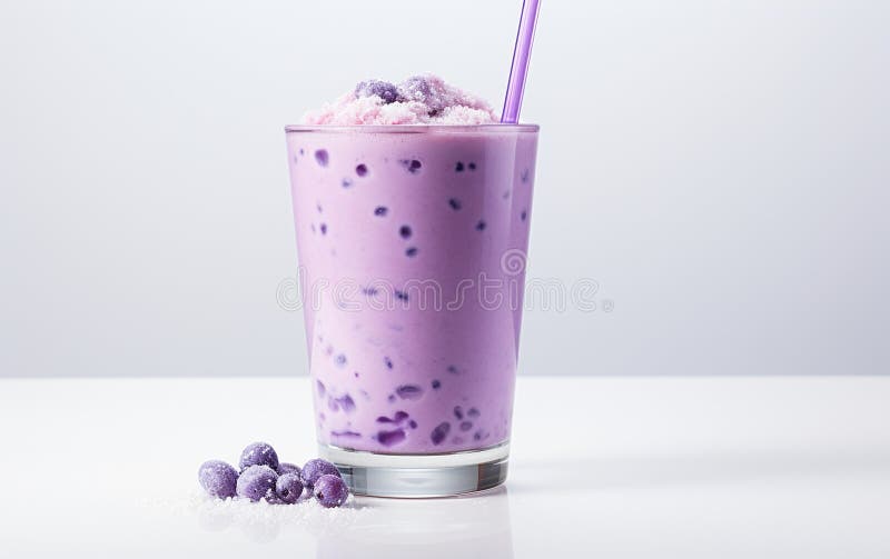 Grape Milkshake Transparent Background Stock Illustration ...