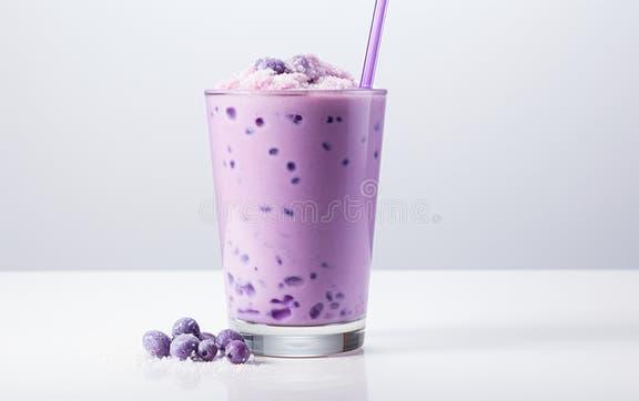 Grape Milkshake Transparent Background Stock Illustration ...