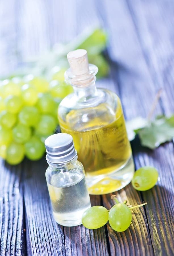 Grape oil in bottle stock photo. Image of diet, gourmet - 60135550