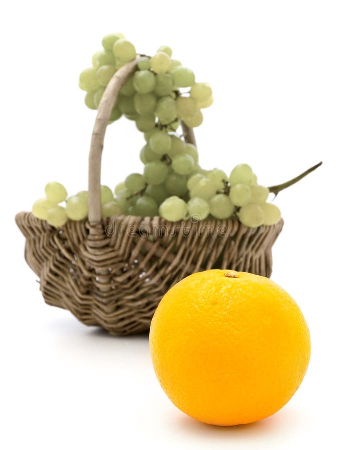 Grape at orange stock photo. Image of organic, diet, healthy - 10717316