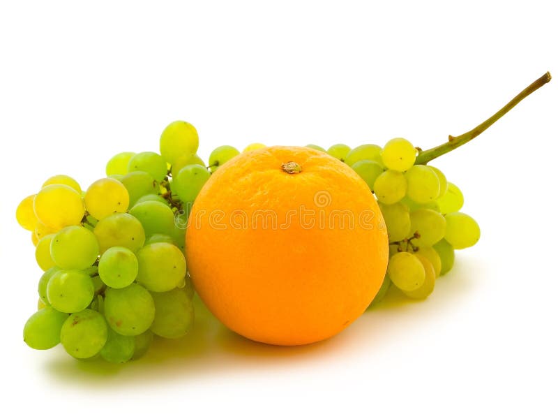 Grape at orange stock photo. Image of organic, diet, healthy - 10717316