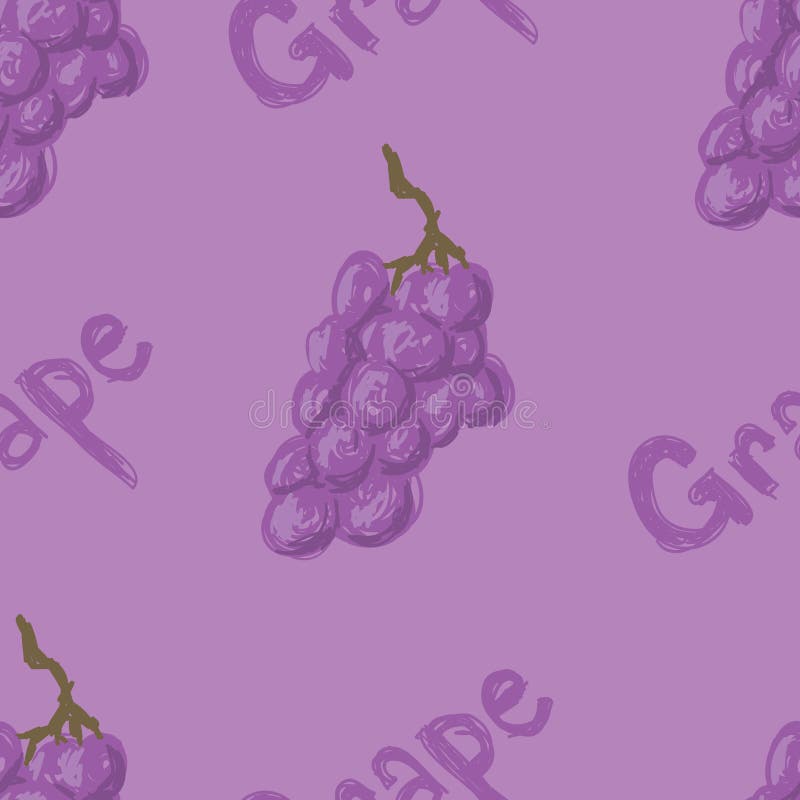 Grape Pattern stock vector. Illustration of backdrop - 31131549