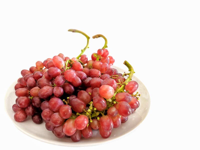 Grape, Fruit, Plate, Red Grape, Ripe Stock Image - Image of grape ...
