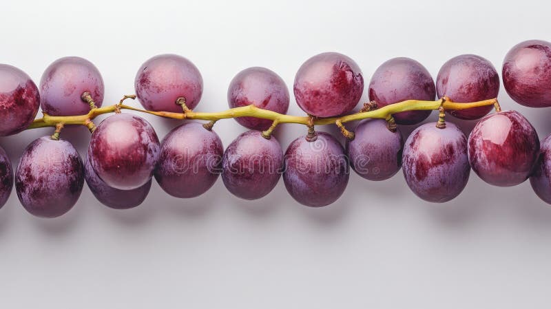 Grape, Red Grape, White Background, Cut Out, Bunch Stock Image - Image ...