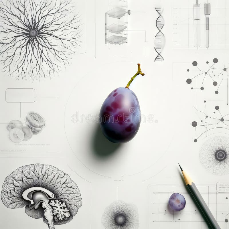 Grape Science: Realistic Illustration with Diagrams, Generative Ai ...