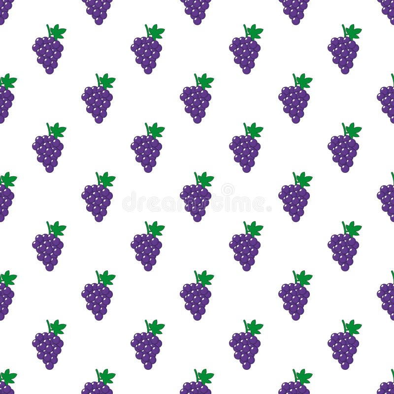 Grape Seamless Pattern for Background, Fabric Motif Stock Vector ...