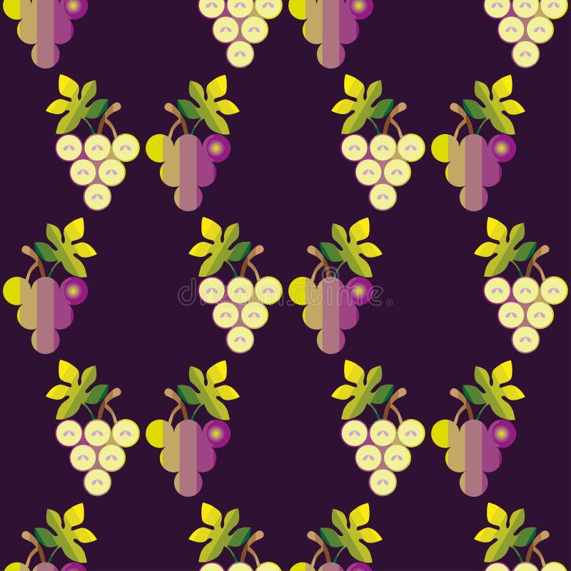 Grape seamless pattern stock illustration. Illustration of exotic ...