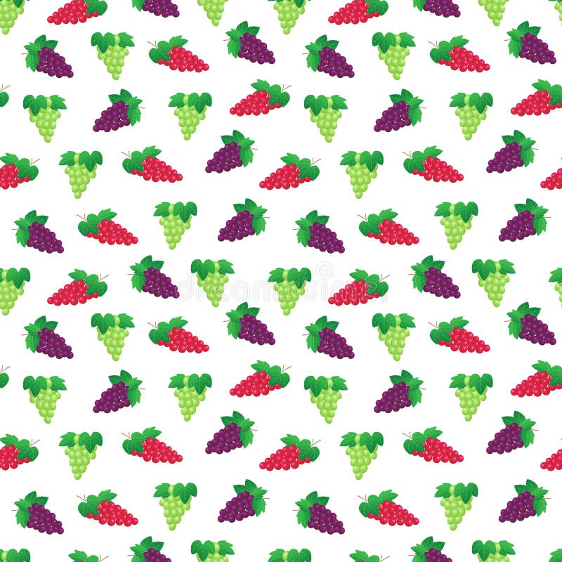 Grapes Seamless Pattern Design for Paper Wrap Stock Vector ...