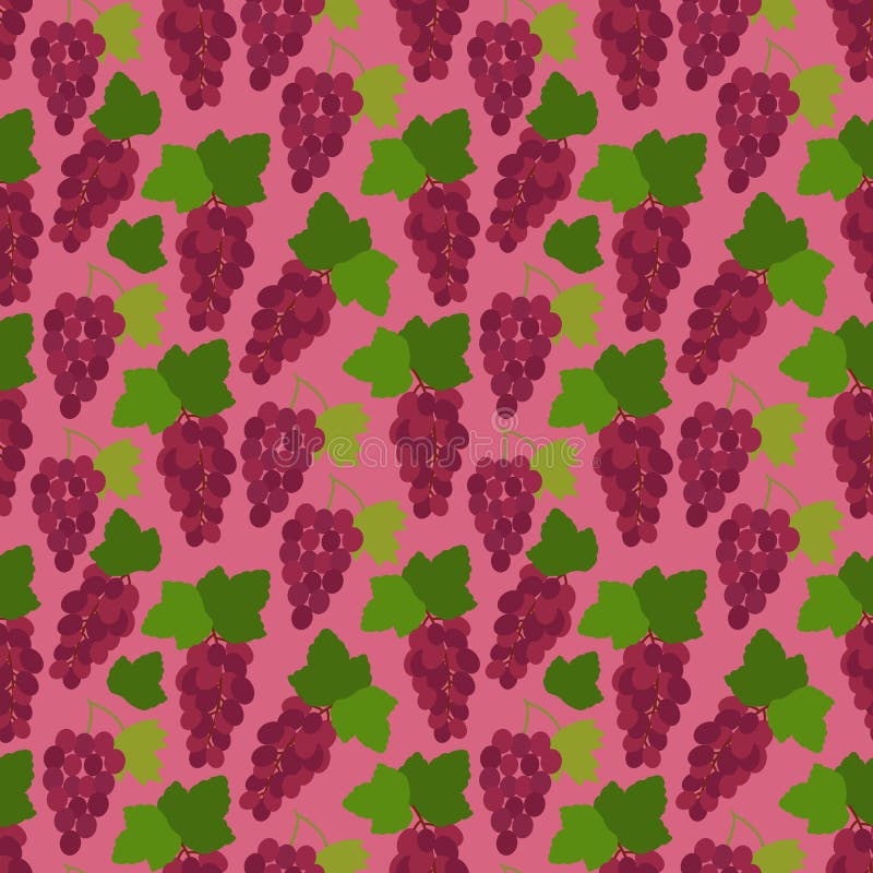Grape Seamless Pattern for Your Design.Vector Illustration Stock Vector ...