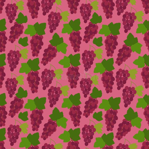 Grape Seamless Pattern for Your Design.Vector Illustration Stock Vector ...